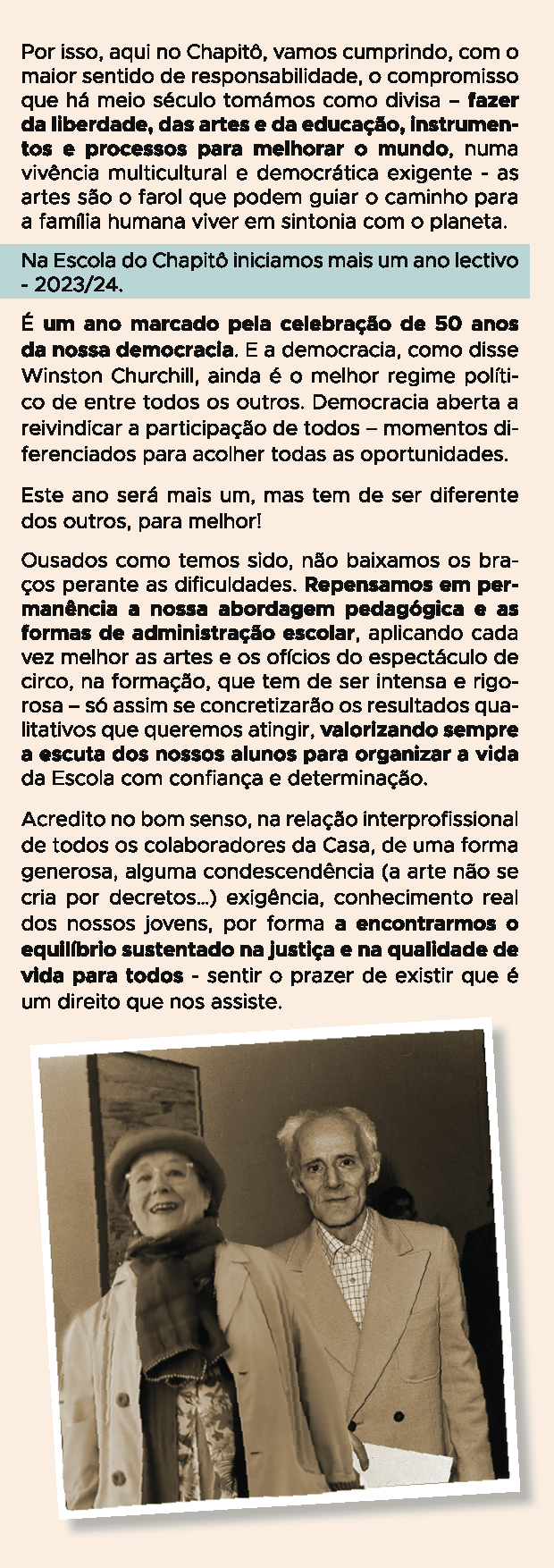 Setembro/Outubro 2023 - Chapitô